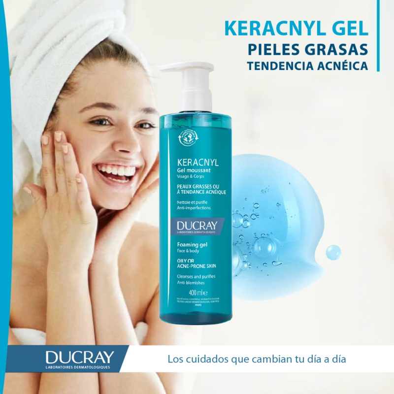 Higiene eficaz para la cara y el cuerpo: KERACNYL Gel de Ducray ...