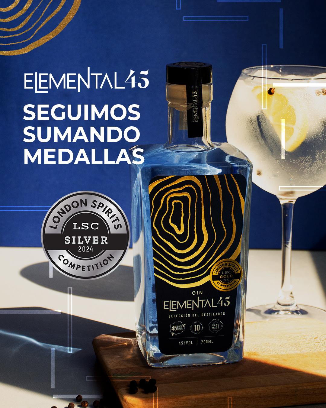 Gin Elemental suma 2 medallas en concurso internacional London Spirit Competition 2024 ...